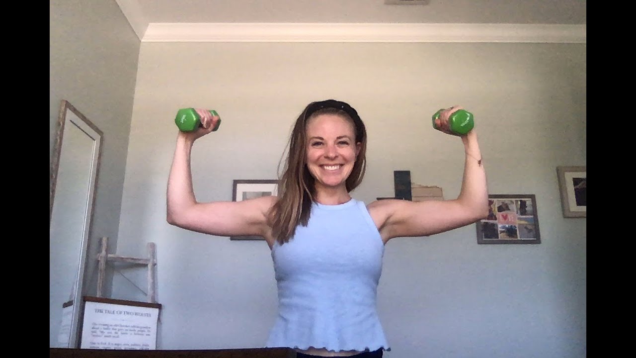 10 MIN LIGHT WEIGHTS TONED ARMS WORKOUT | at home dumbbells only - YouTube
