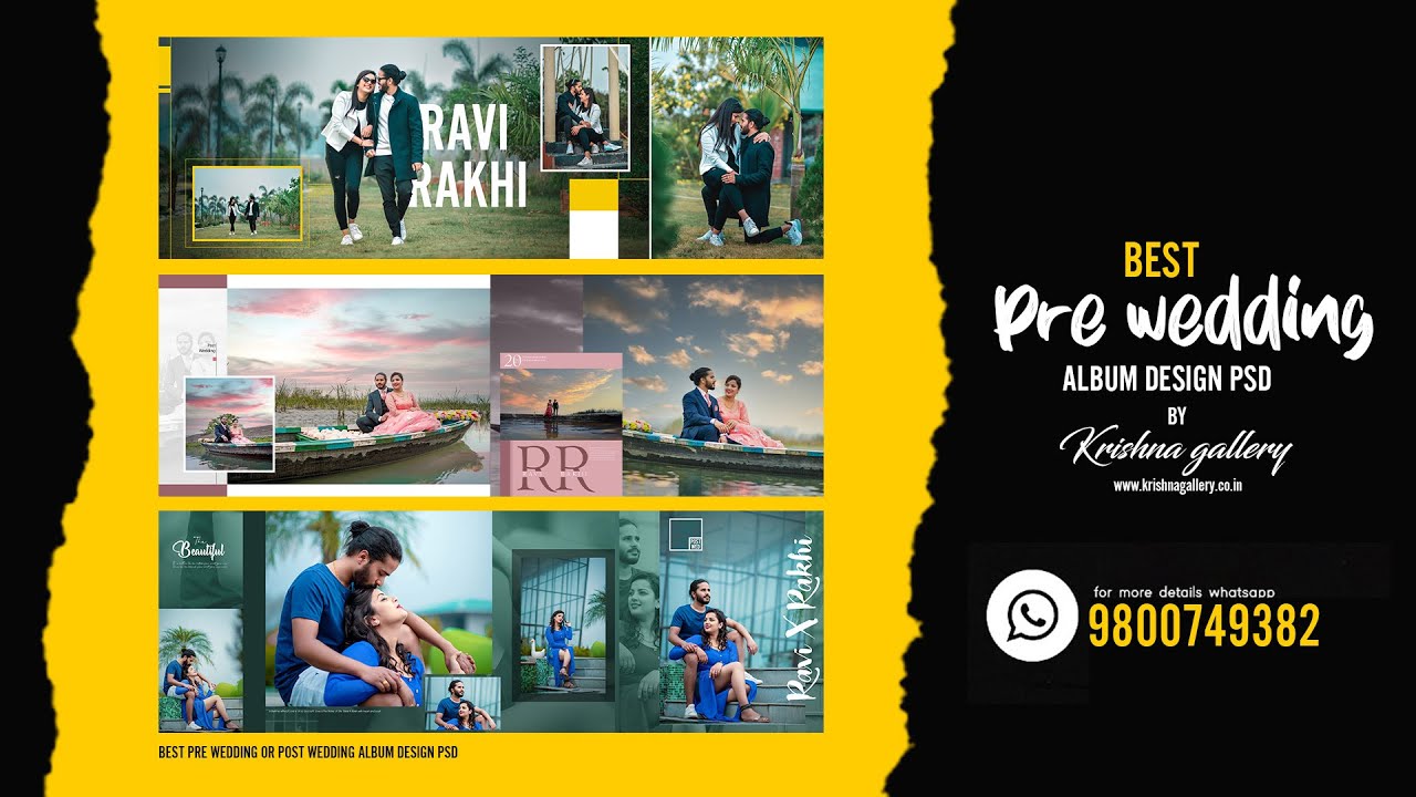 Wedding Photo Album Design Psd