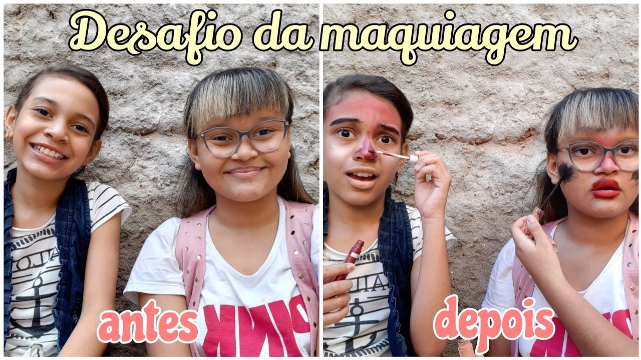 Desafio da maquiagem! 🤡🦋 - YouTube