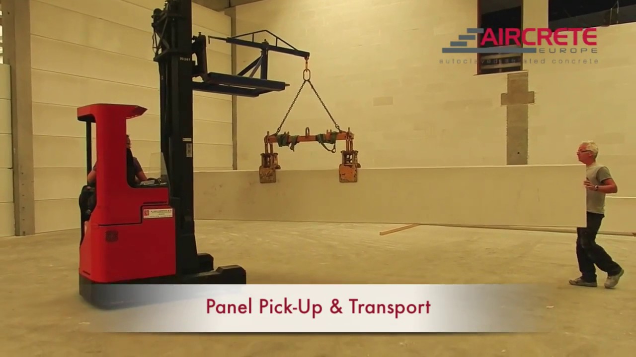 Panel Pick Up & Handling By Aercrete - YouTube