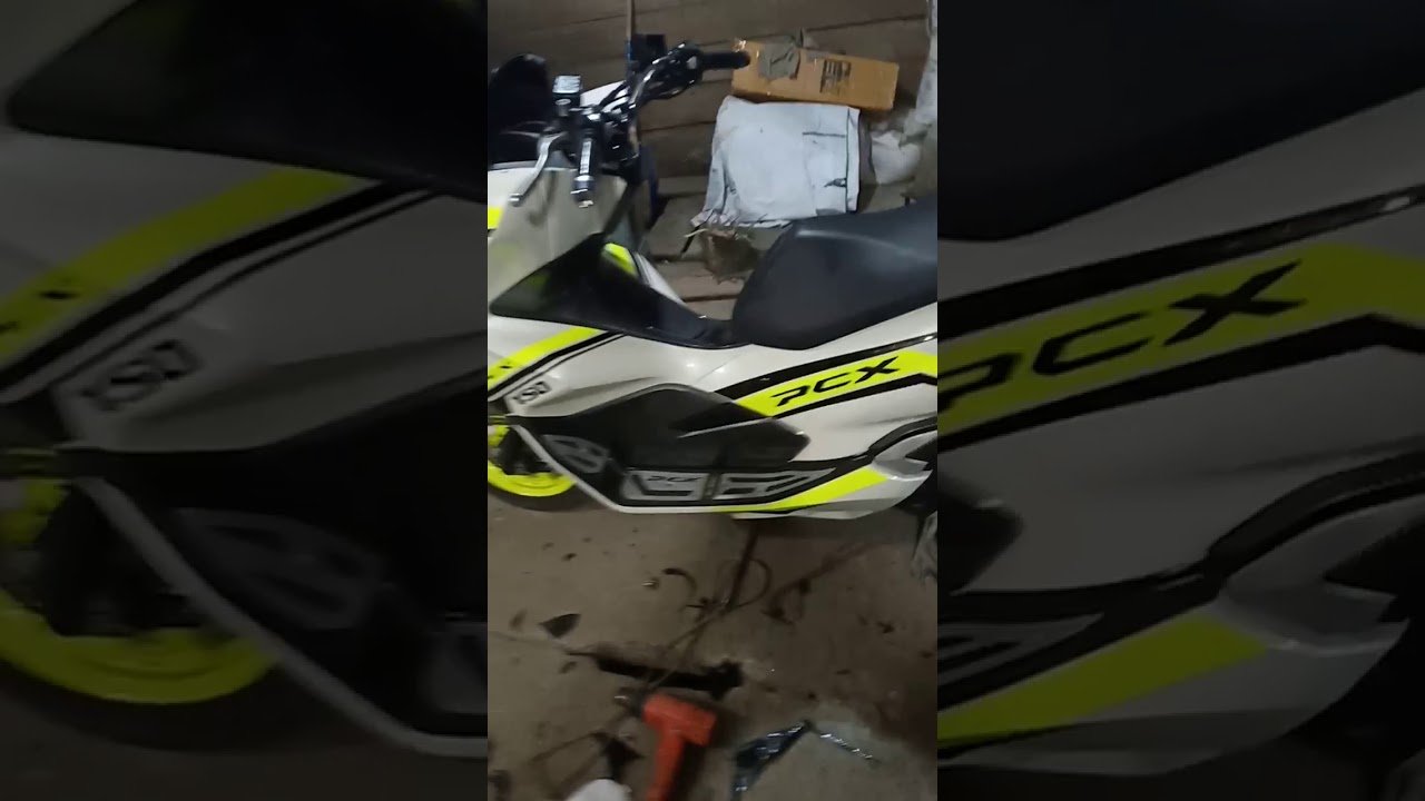Cutting sticker honda pcx - YouTube