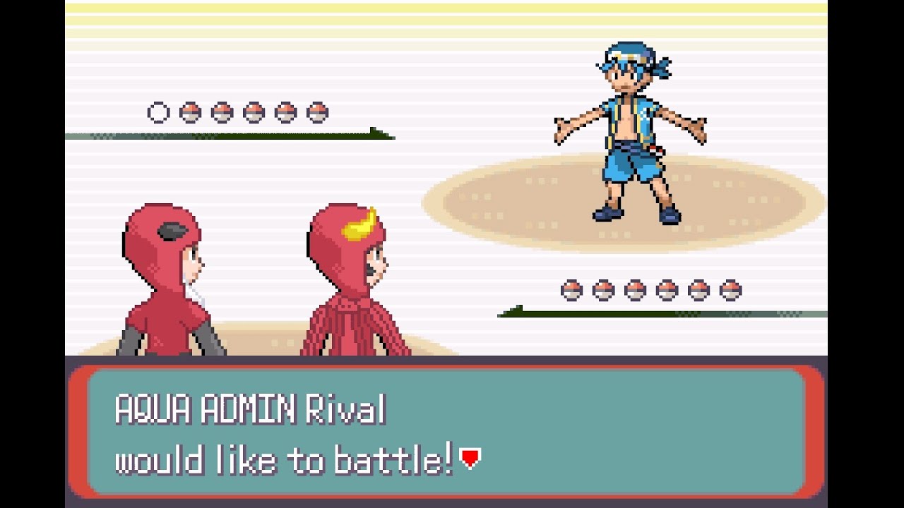 Pokemon Team Magma Edition. Vs Magma Admin Rival - YouTube