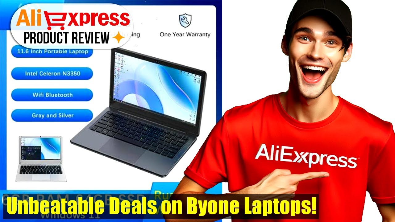 Unboxing Review: Byone Cheap Laptop 11.6 Inch Intel N3350 6GB RAM 64G ...