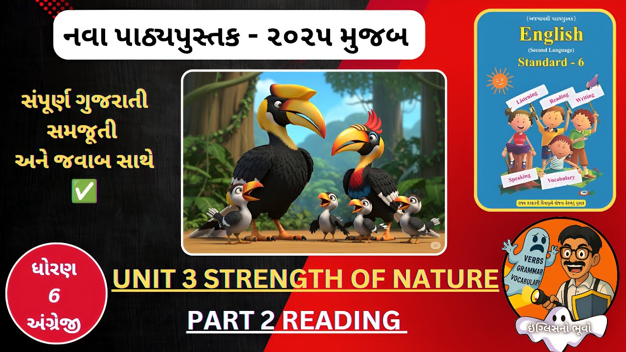 STD 6 ENGLISH | UNIT 3 STRENGTH OF NATURE | PART 2 READING | - YouTube