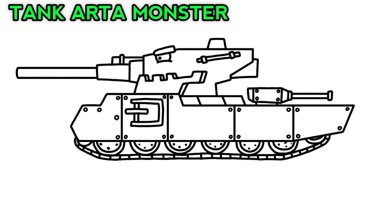 Cara menggambar Tank Arta Monster - Homeanimations - YouTube