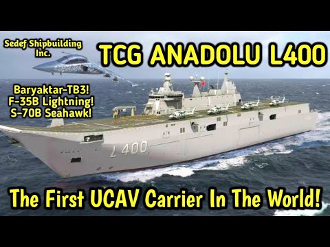 The First UCAV Carrier In The World TCG Anadolu L400 Amphibious Assault ...