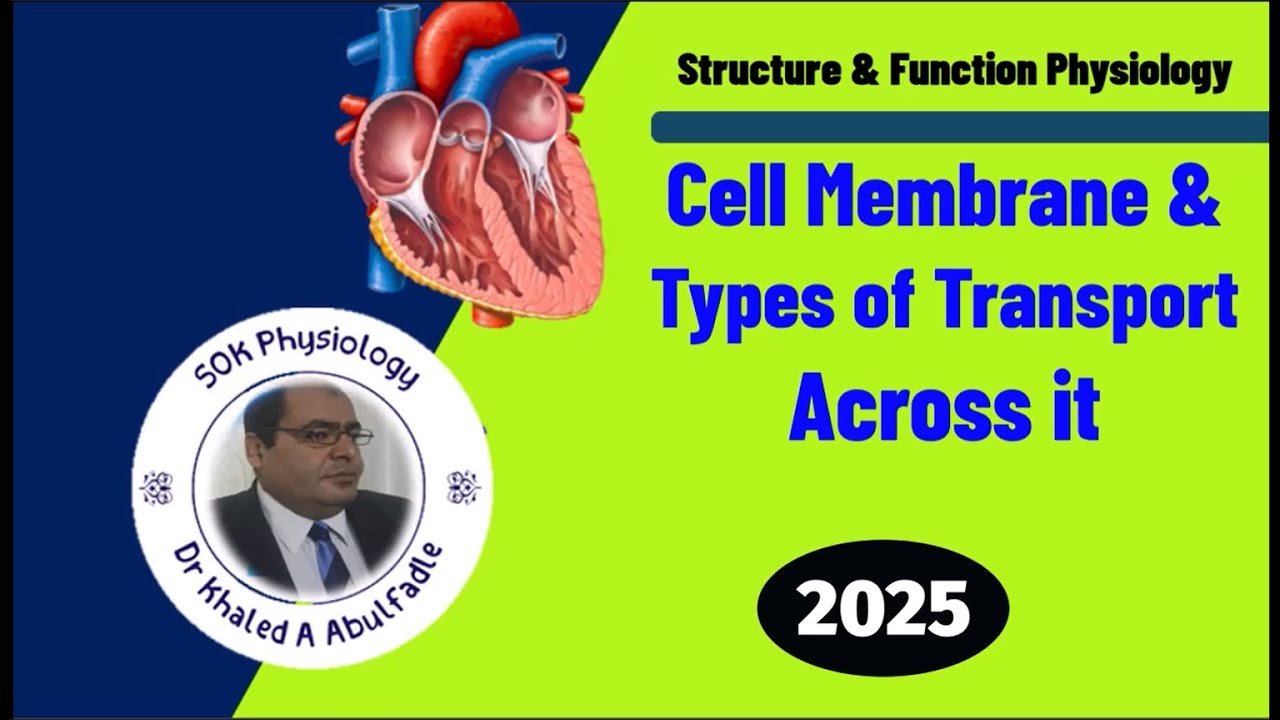Cell Membrane Physiology & Types of Transport Across it (10-2025) by Dr ...