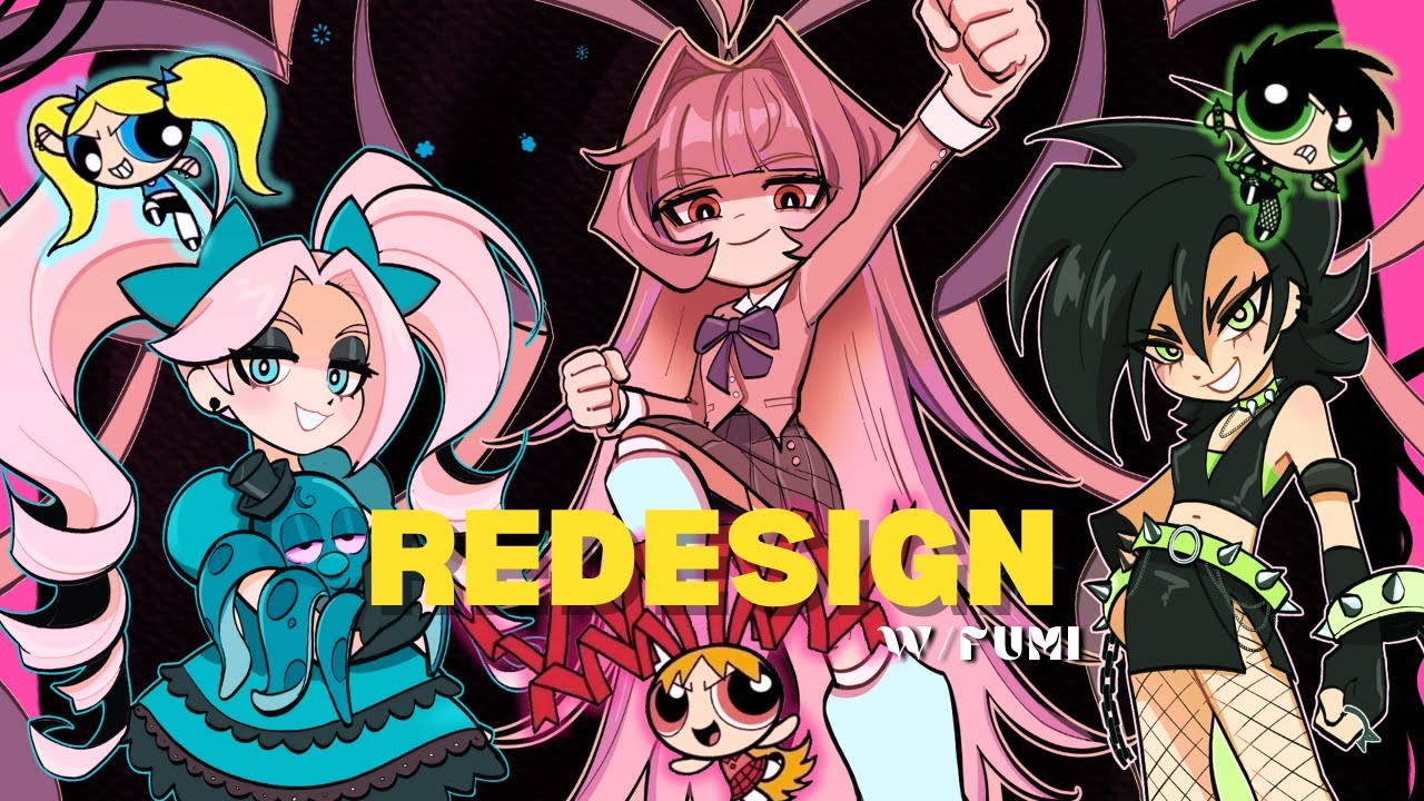 I REDESIGNED the POWERPUNK GIRLS 🩷🩵💚 (REDESIGN CHALLENGE) - YouTube