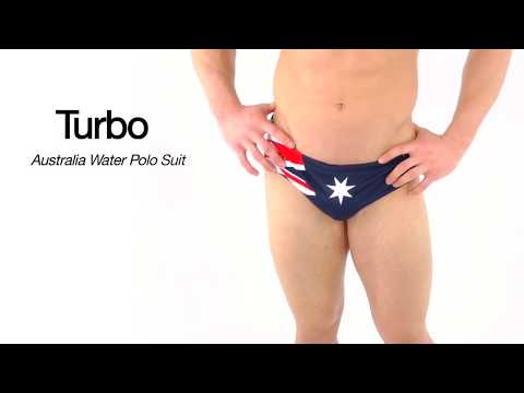 Turbo Men's Australia Water Polo Brief | SwimOutlet.com