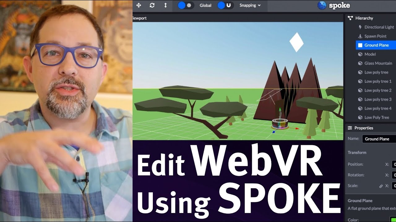 3/7 Using a WebVR editor (Spoke) to create a fun 3D birthday card - YouTube
