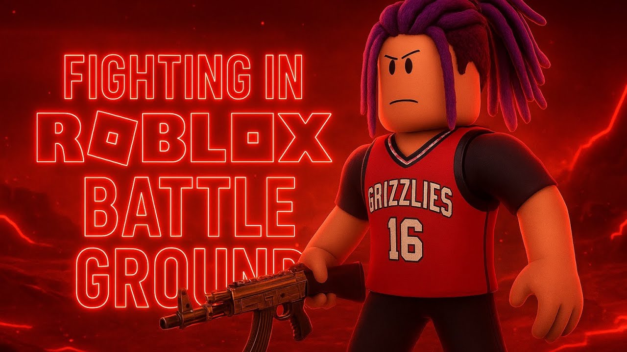 Playing battle ground game roblox - YouTube