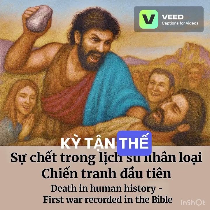 Cain killed Abel, the first recorded death in the Bible. The light from ...