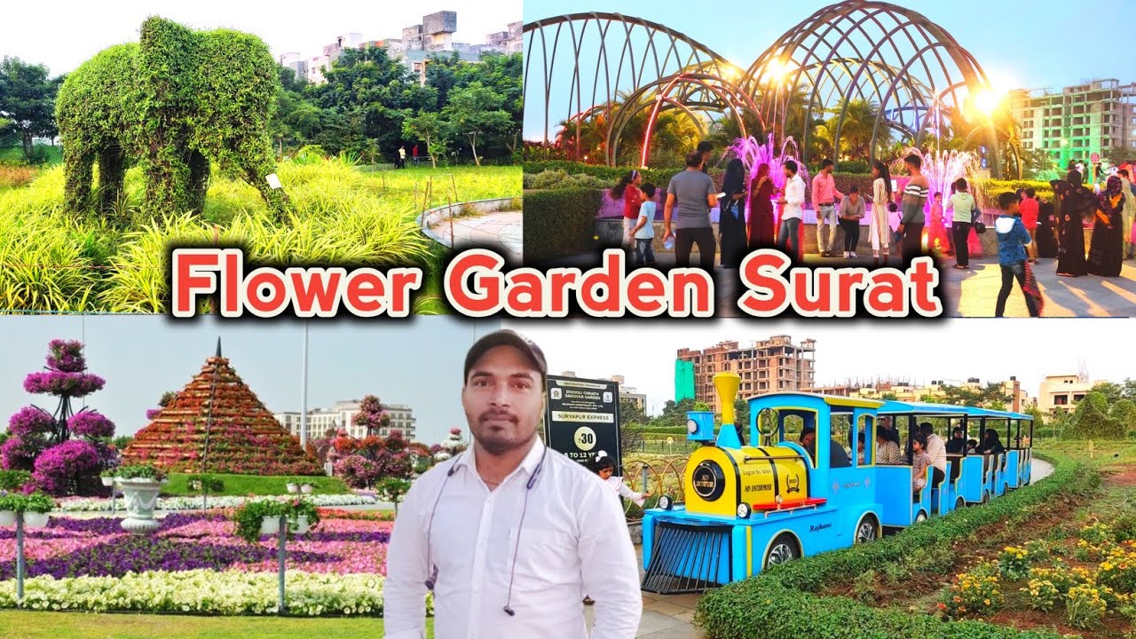 Flower Garden Surat | Flower Garden Dindoli Surat | Surat Vlog - YouTube