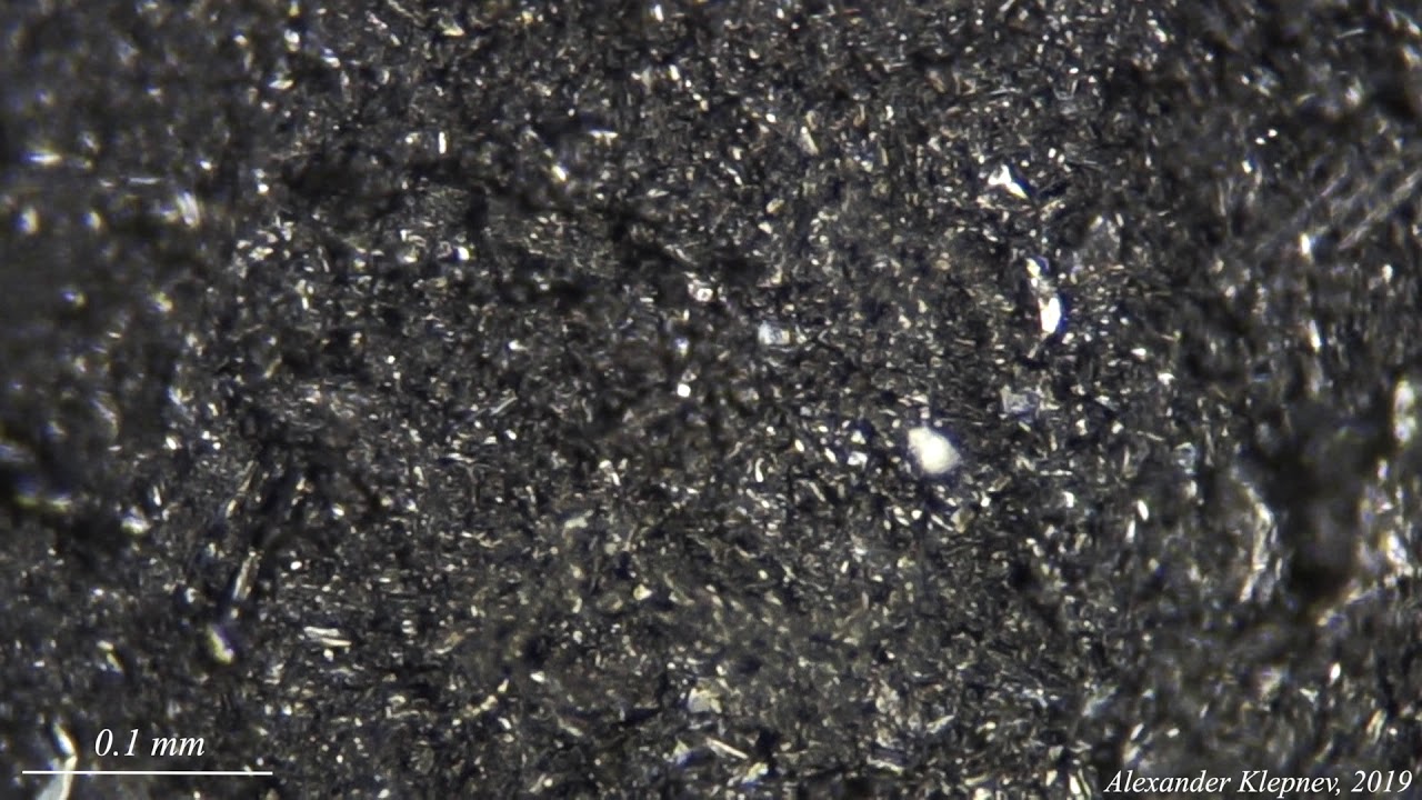 Activated carbon tablet under microscope - YouTube