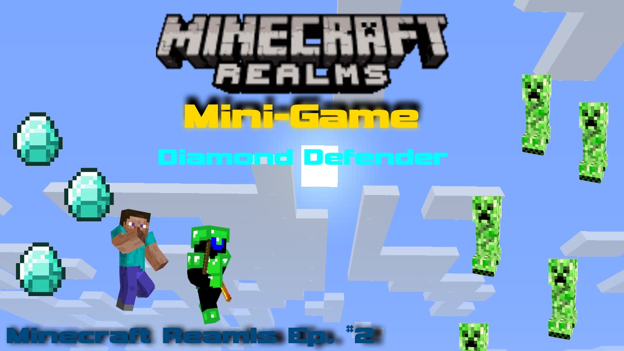Minecraft Realms Mini Games #2 | Diamond Defender - YouTube