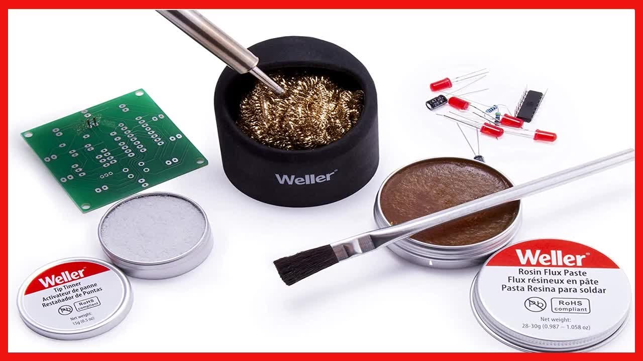 Weller WLACCBSH-02 Soldering Brass Sponge Tip Cleaner with Silicone ...