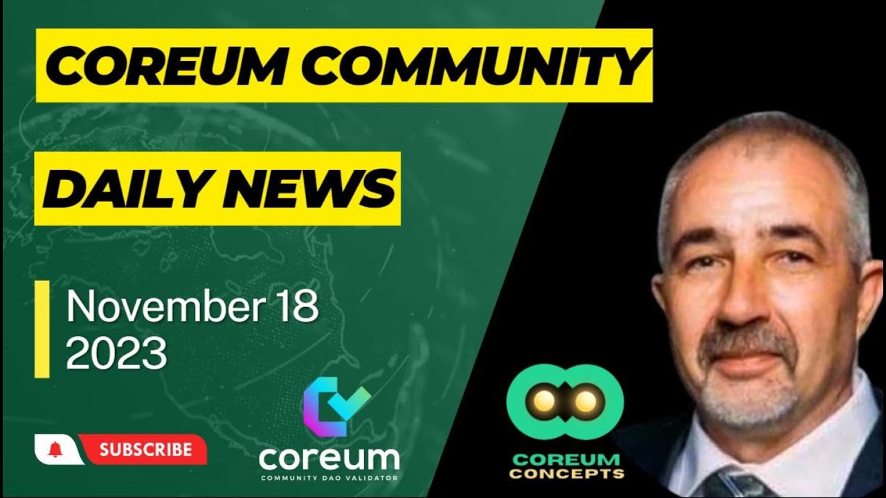 Coreum Community Daily News - The SuperLedger Podcast announced. - YouTube