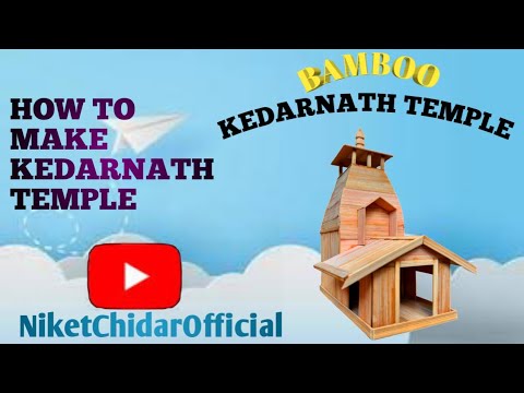 Kedarnath temple making | how to make kedarnath temple | #art #craft # ...