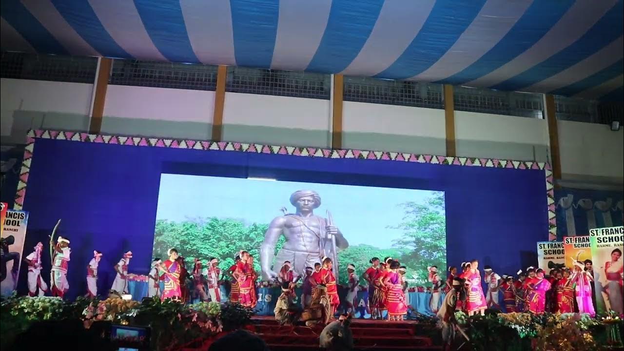 ST. Francis school Harmu Ranchi .44th Annual Day Program ( Tribal dance ) 2022 - YouTube