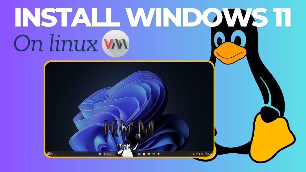 Installing Windows 11 on Linux in Virt-Manager | KVM - YouTube