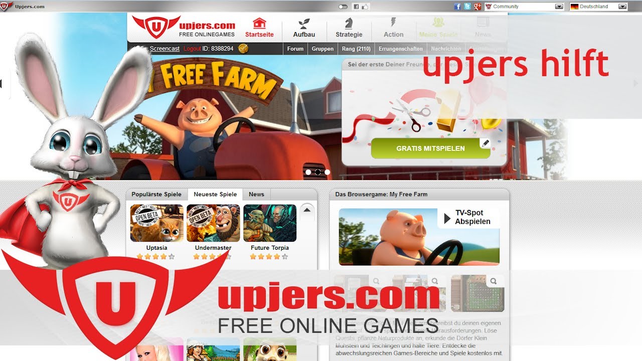 Upjers hilft -- Spiel mit dem Portal verknüpfen -- Upjers Screencast ...