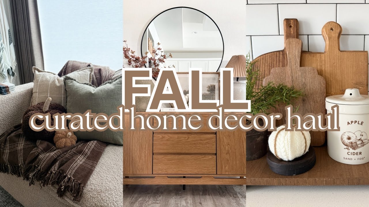 *NEW* FALL CURATED HOME DECOR HAUL 2025 | Fall decorating ideas - YouTube