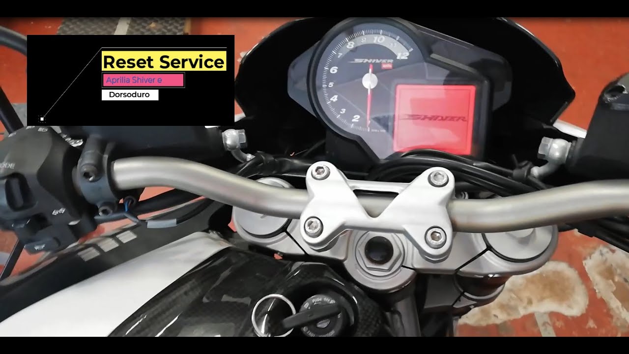 Reset service key Aprilia Shiver and Dorsoduro 750 Reset spia service ...