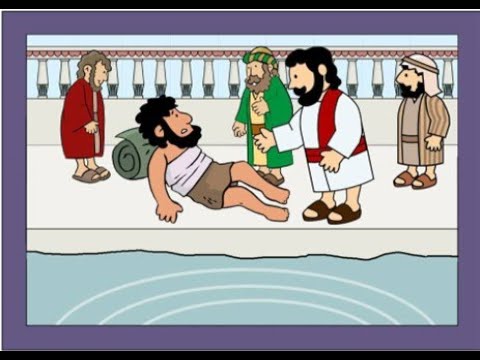 Jesus sana a un paralitico de Betesda-leccion biblica - YouTube