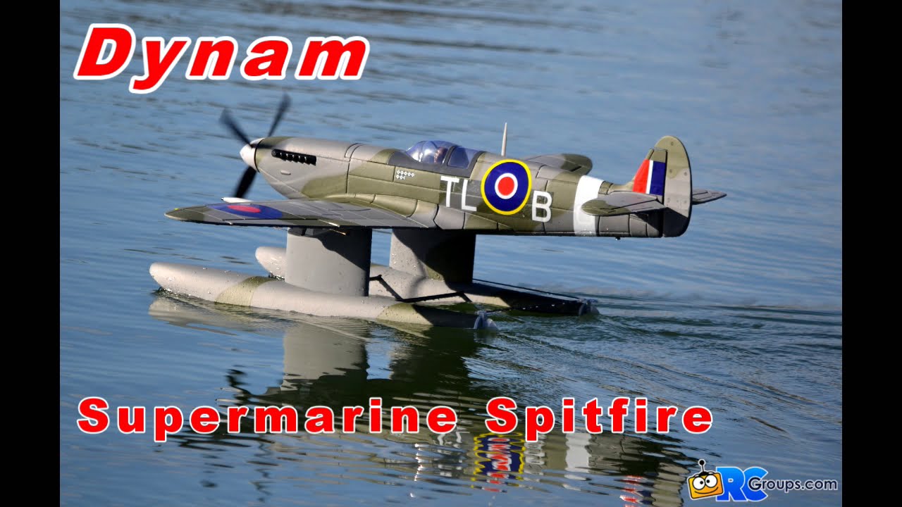 Dynam Spitfire on Floats - RCGroups Flight Video - YouTube