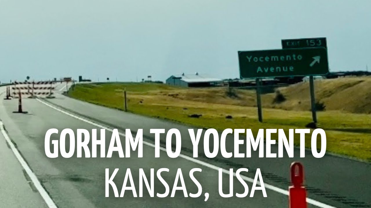 Driving from Gorham to Yocemento, I-70 West, Kansas, USA - YouTube
