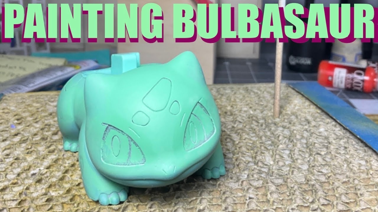 Painting Bulbasaur Pokepla from Bandai Pokemon Plastic Model Kit - Easy ...