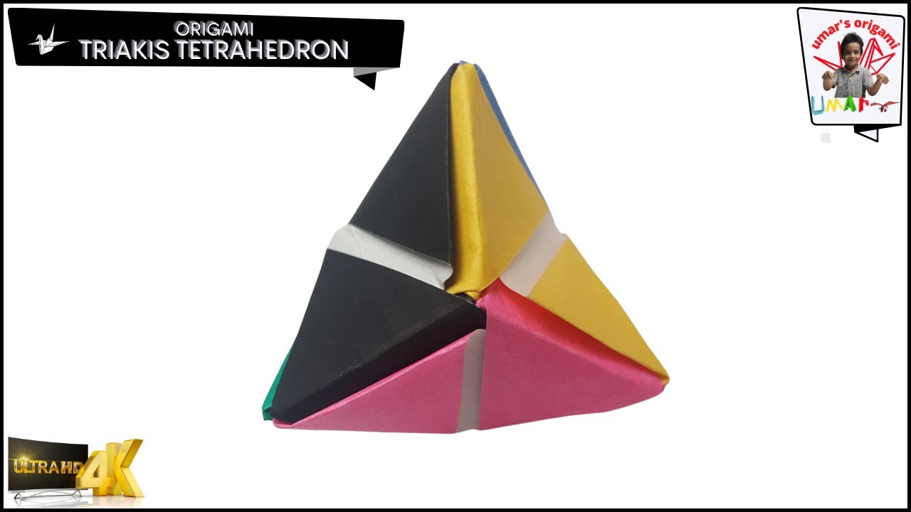 ORIGAMI TRIAKIS TETRAHEDRON | umar's origami - YouTube