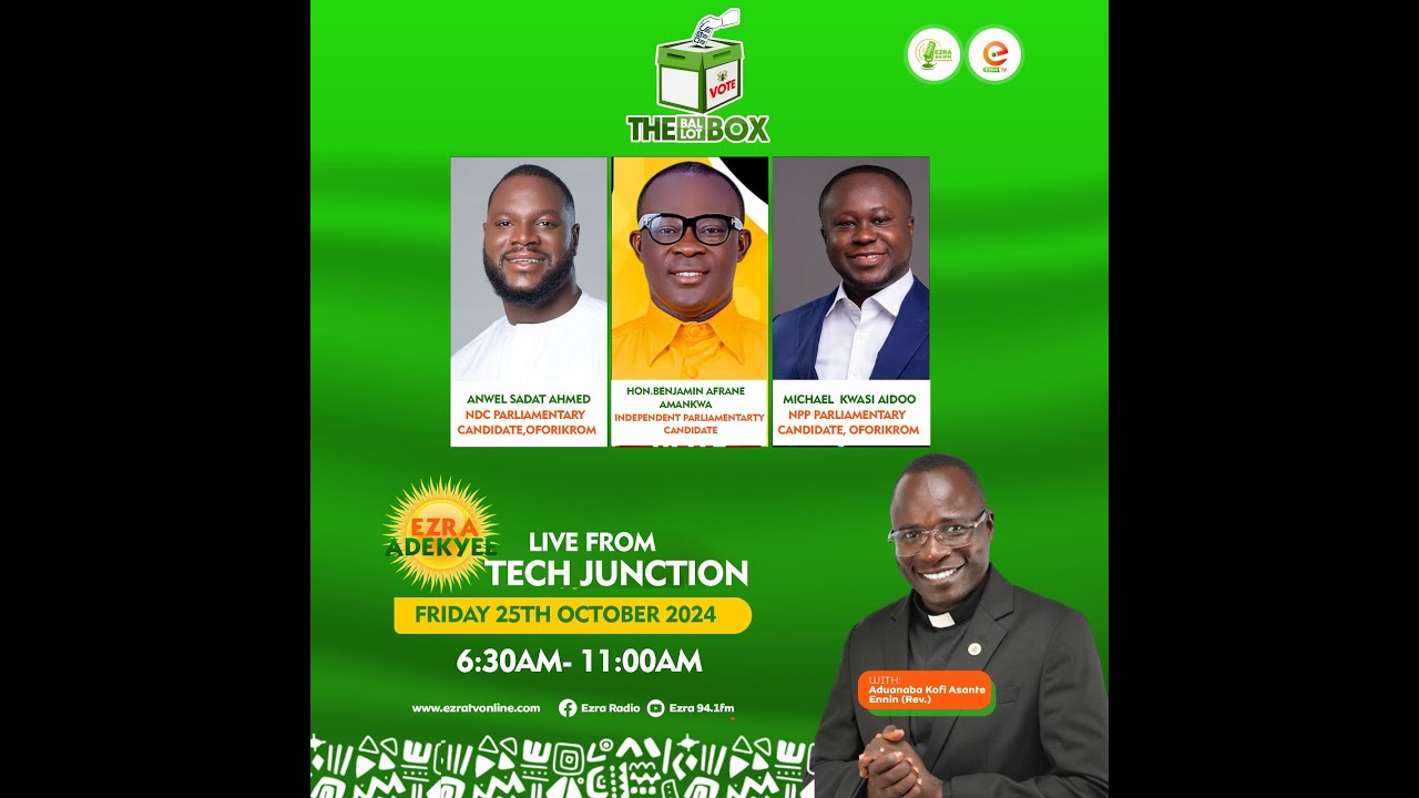 LIVE: #THEBALLOTBOX WITH REV. KOFI ASANTE (ADUANABA) FROM TECH-JUNCTION || 25-10-24 - YouTube