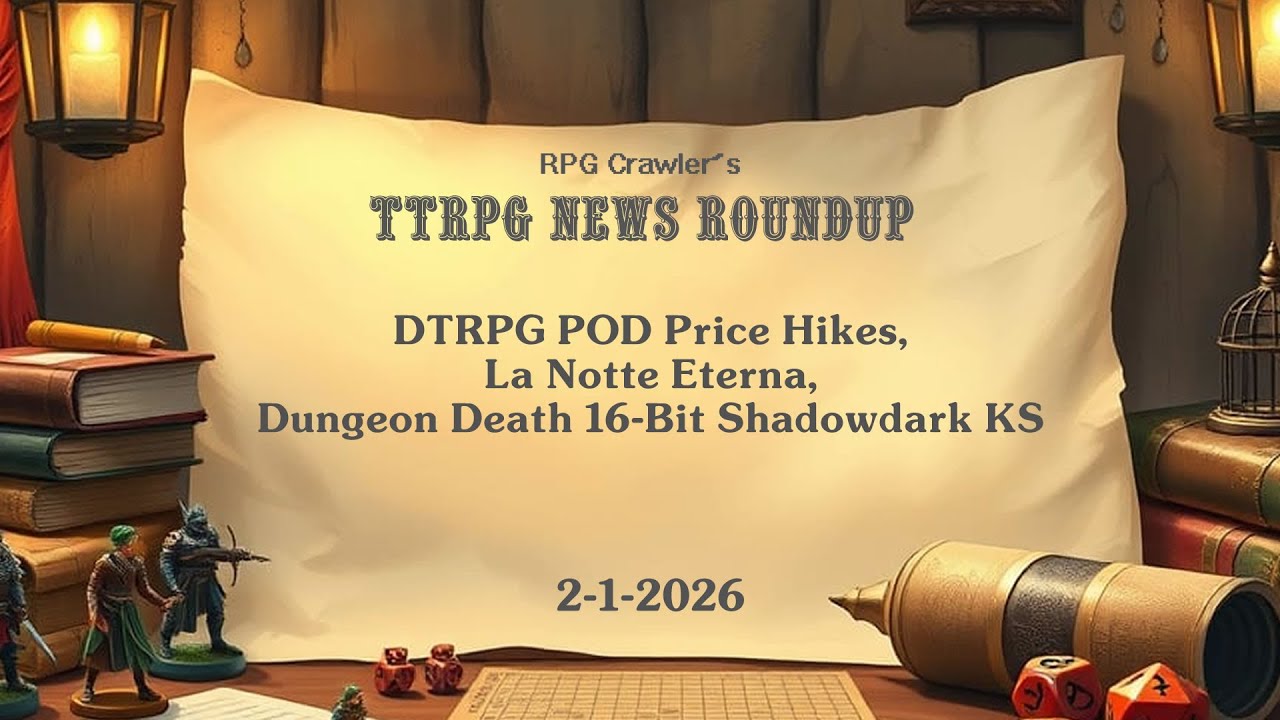 TTRPG News Roundup (2-1-2026) - YouTube