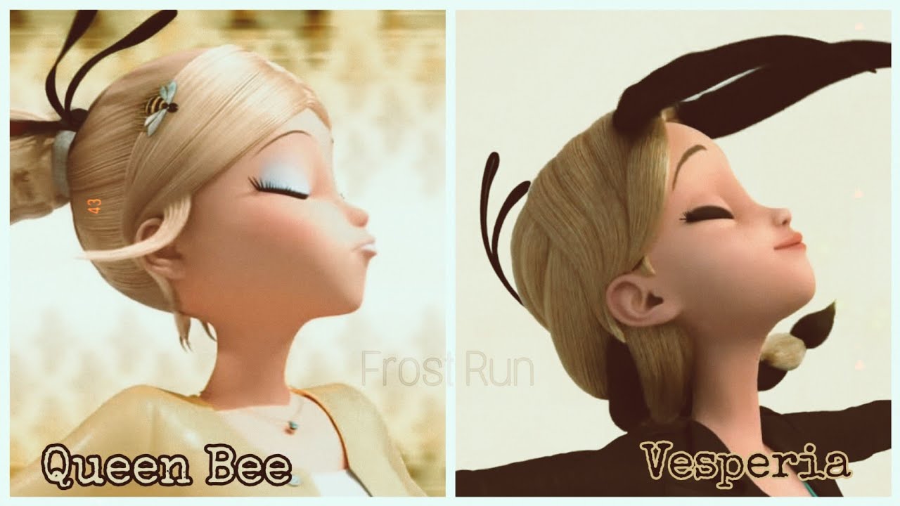 Miraculous Ladybug - Comparaison Queen Bee vs Vesperia Transformation ...