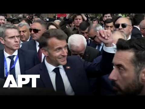 Music And Cheers As Macron Visits Gyumri, Armenia On Official Trip | APT