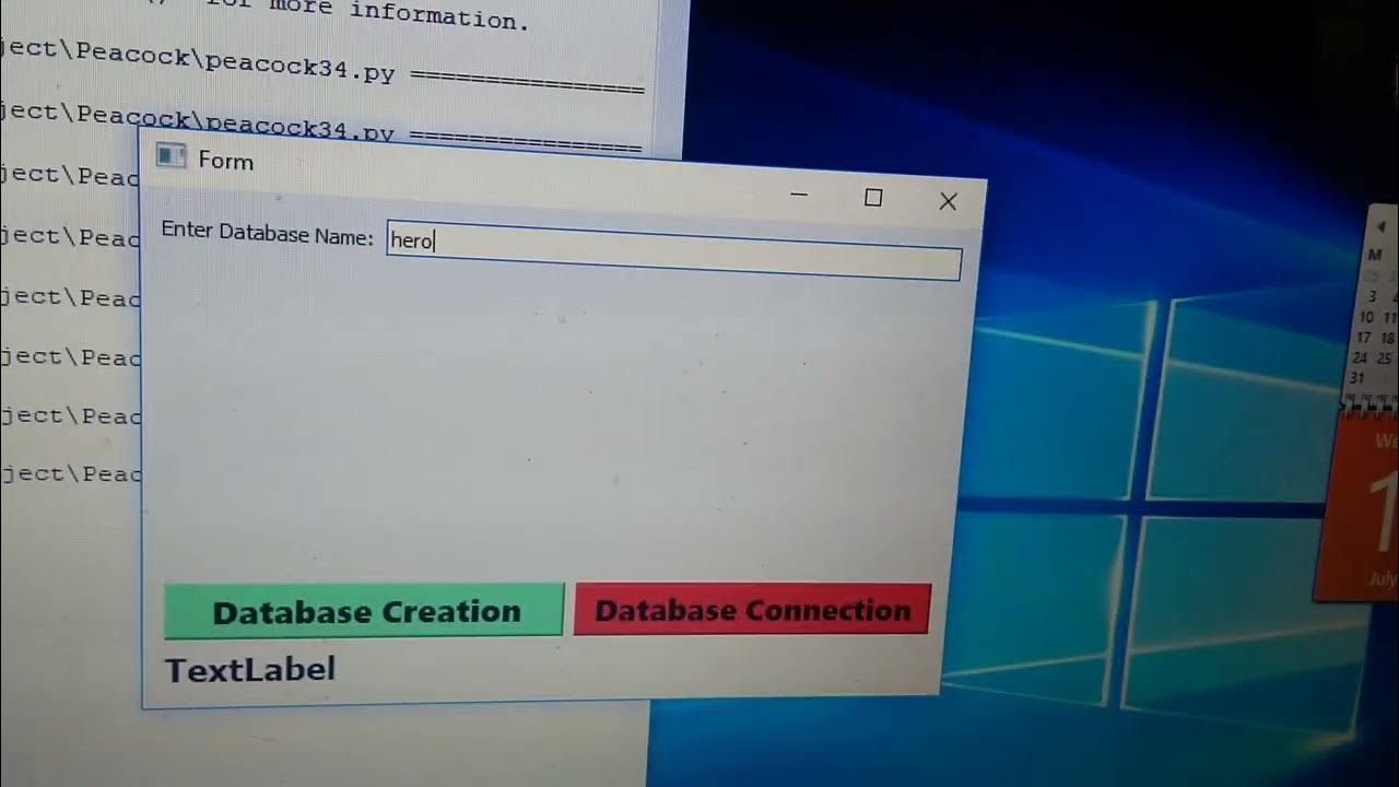 Pyqt5 Mysql Database Youtube