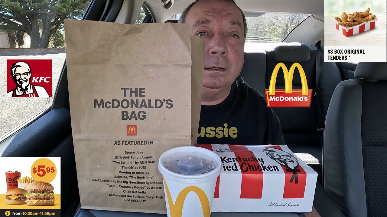 KFC Tenders On Big Mac & Cheeseburger - YouTube