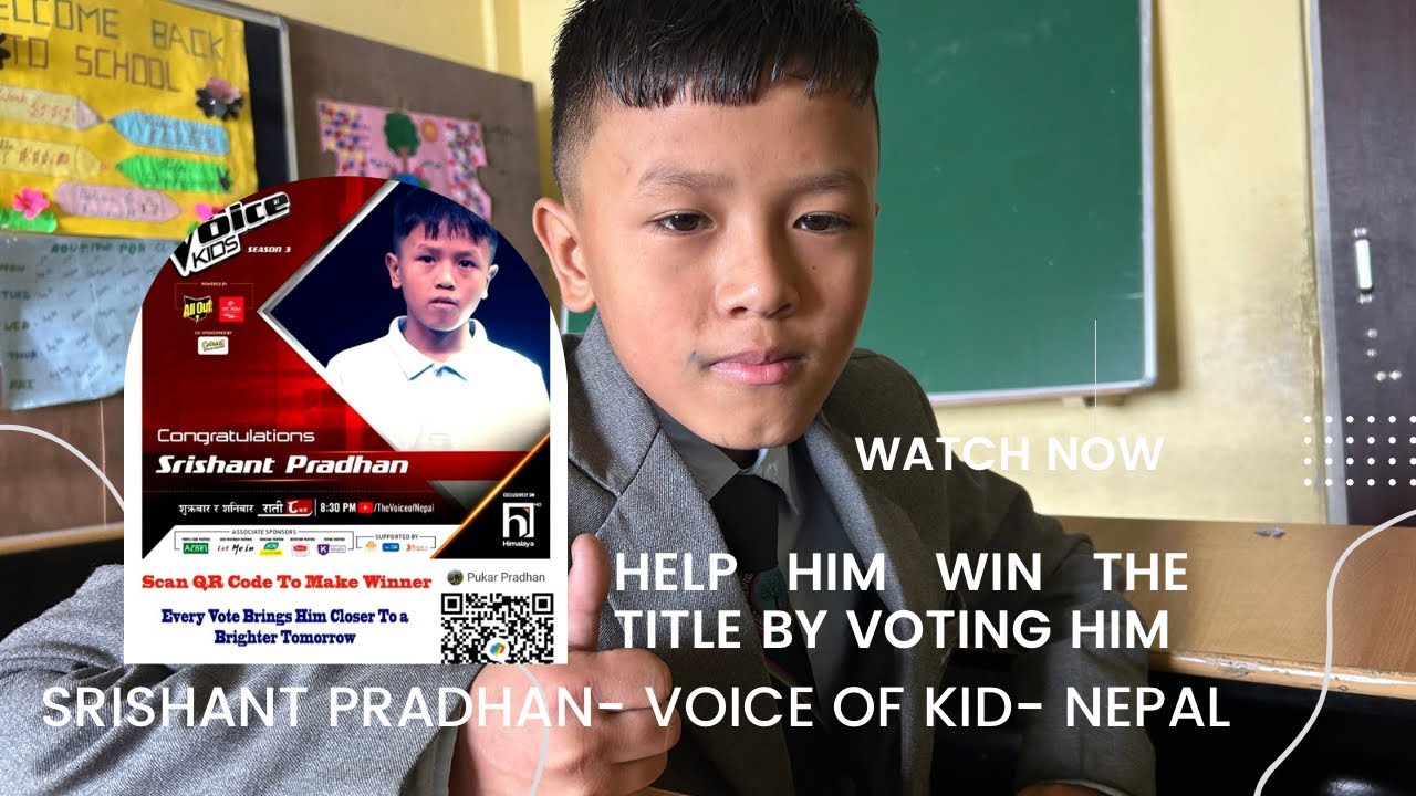 Vote for Srishant - A Wonderful Talent | Voice of Kids Nepal Season 3 ...