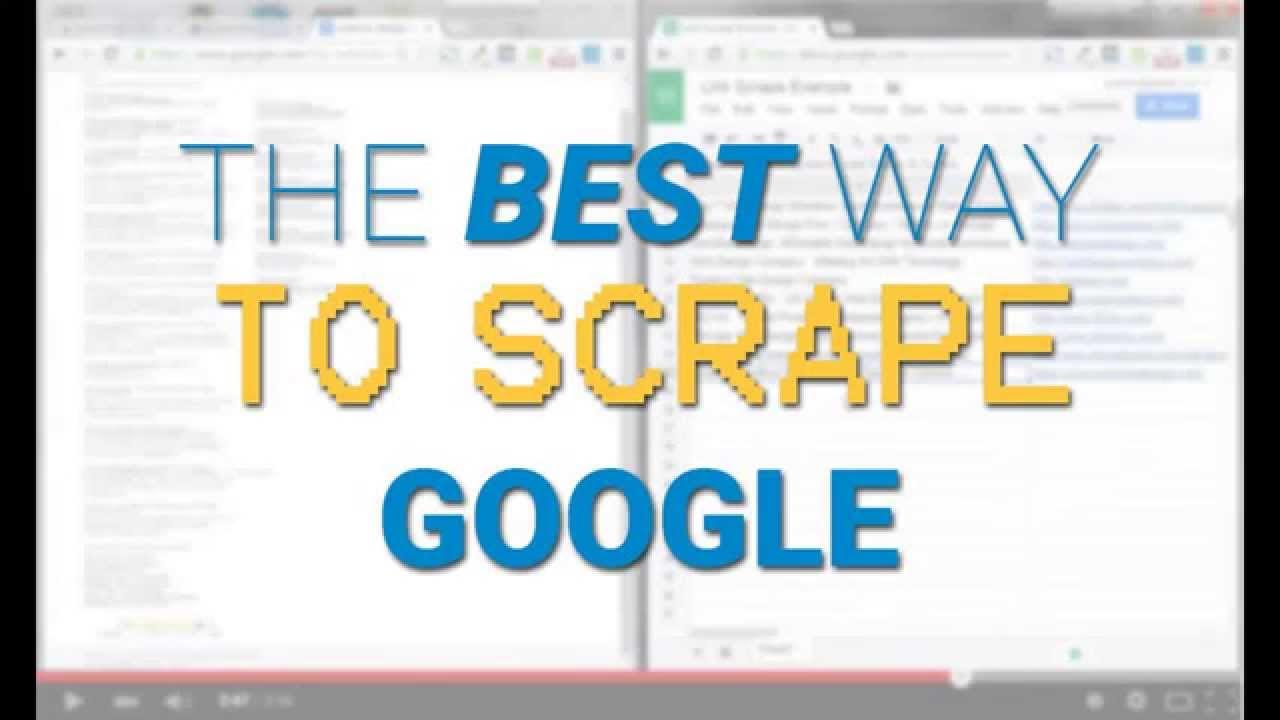 How to Scrape Google Search Results Quickly, Easily and for Free - YouTube