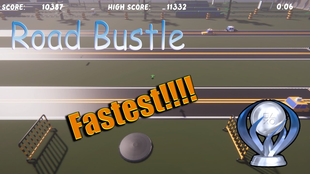 Road Bustle Full Playthrough (Platinum Trophy) under 3mins - YouTube