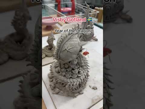 The first Thai person to make Thai dragon ceramics in Sweden 2024