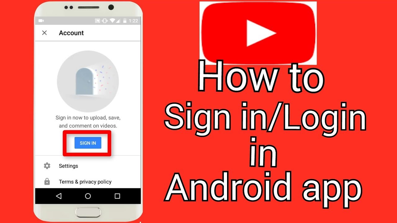How to sign in of Youtube android app 2018(Hindi) - YouTube