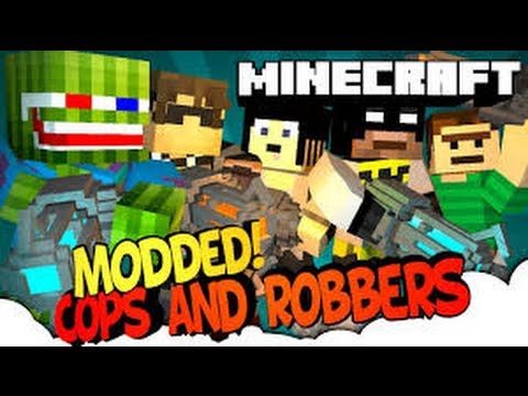 MINECRAFT Mini-Game MONSTER MADNESS! Modded Cops-N-Robbers Morph Mod ...