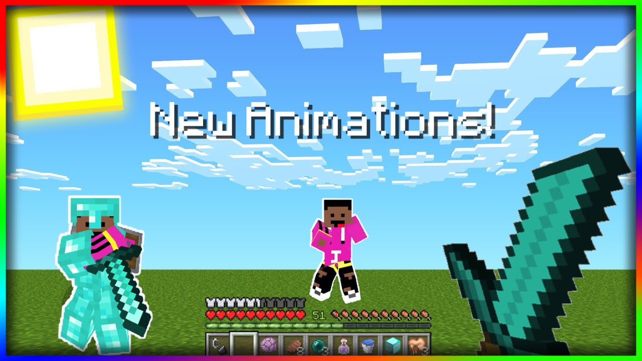 Better Player Animations for MCPE 1.17+ | Minecraft PE New Player ...