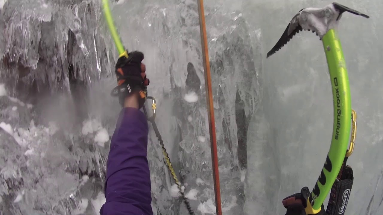 Ice Climbing- Scott Gully Zona: Gabi (Zwischbergen - Switzerland) - YouTube