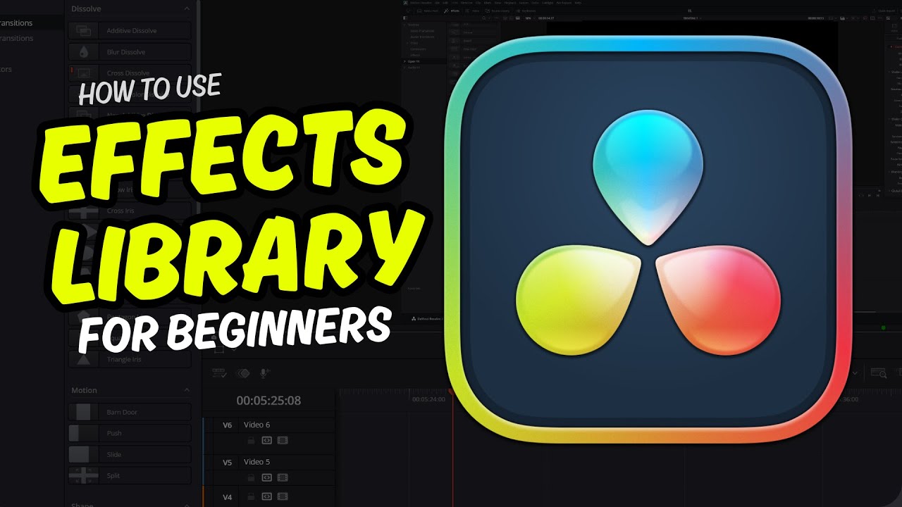 How To Use Effects Library In Davinci Resolve For Beginners! - YouTube