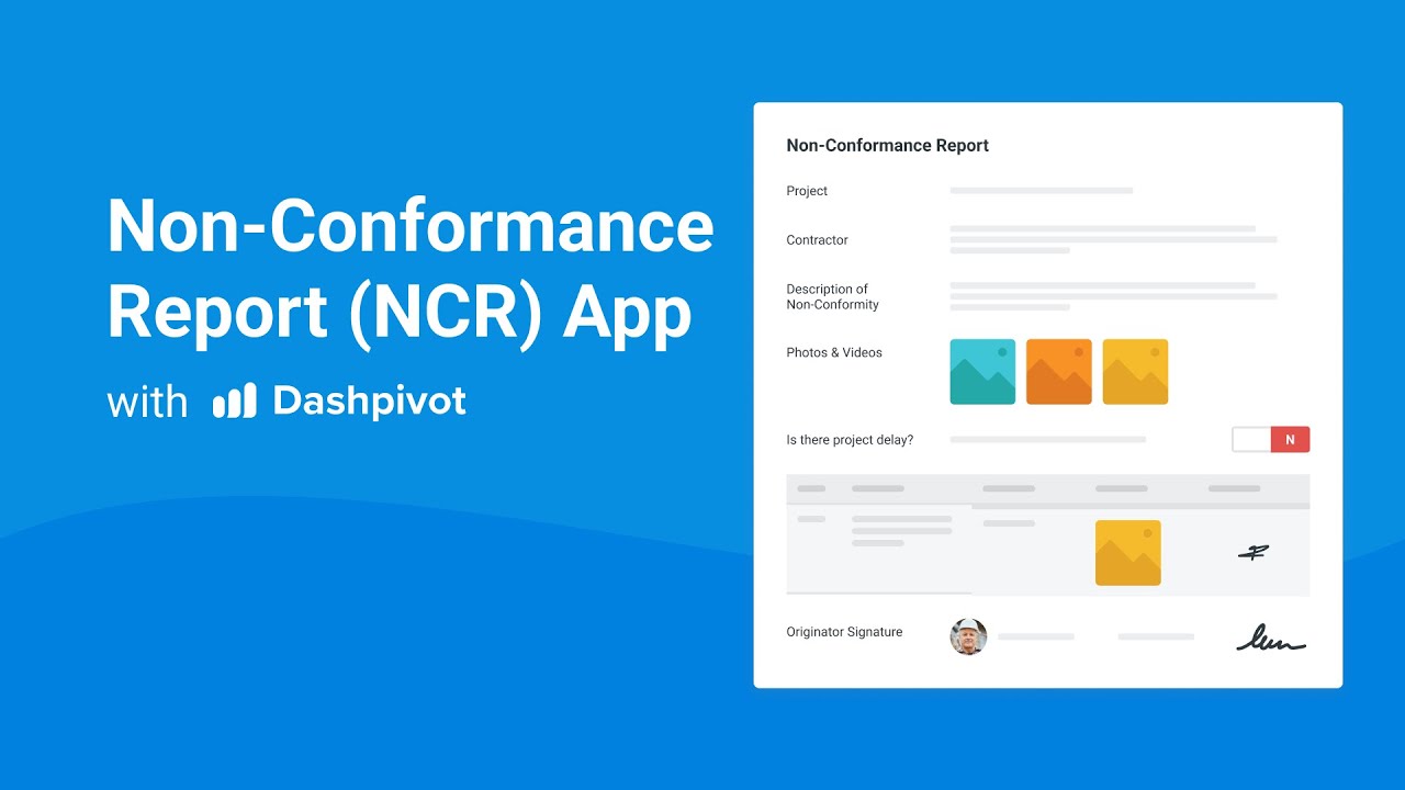 Streamline your NCR process using Dashpivot - YouTube