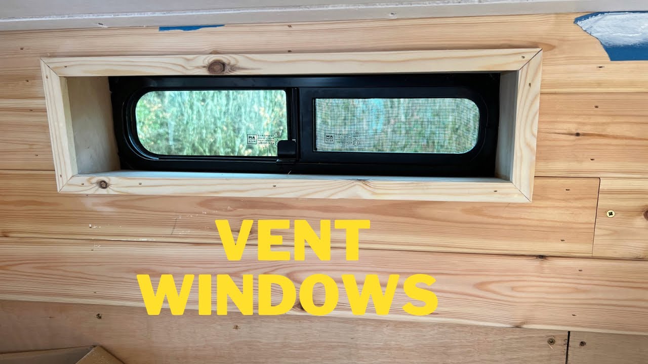 Install a bonded vent window in your van | Van build - YouTube