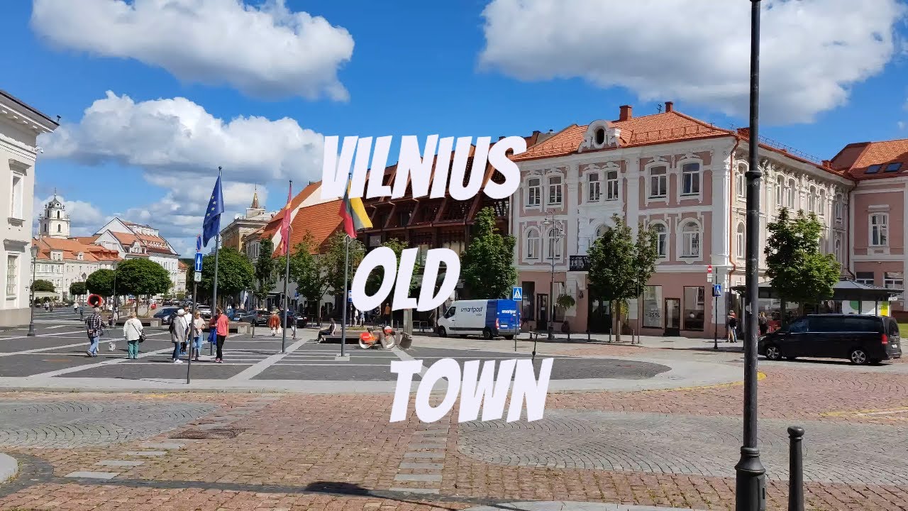 Travel to Lithuania - Vilnius - 4K - Walking through central areas of ...